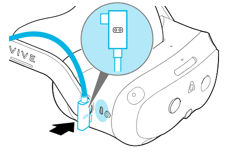 Connecting VIVE Focus Vision to your computer using the VIVE Wired ...