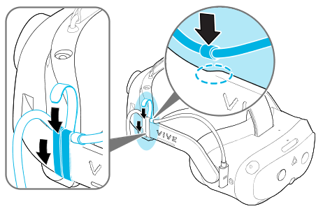 Connecting VIVE Focus Vision to your computer using the VIVE Wired ...